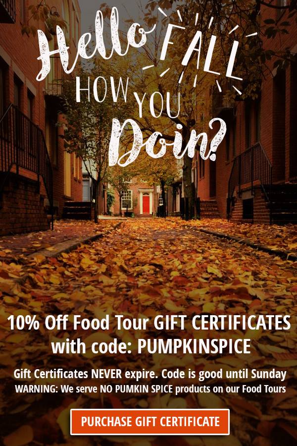 Fall for us this Fall! - Foods of NY Tours